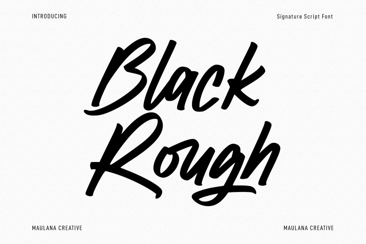 Black Rough Script Font | Deeezy