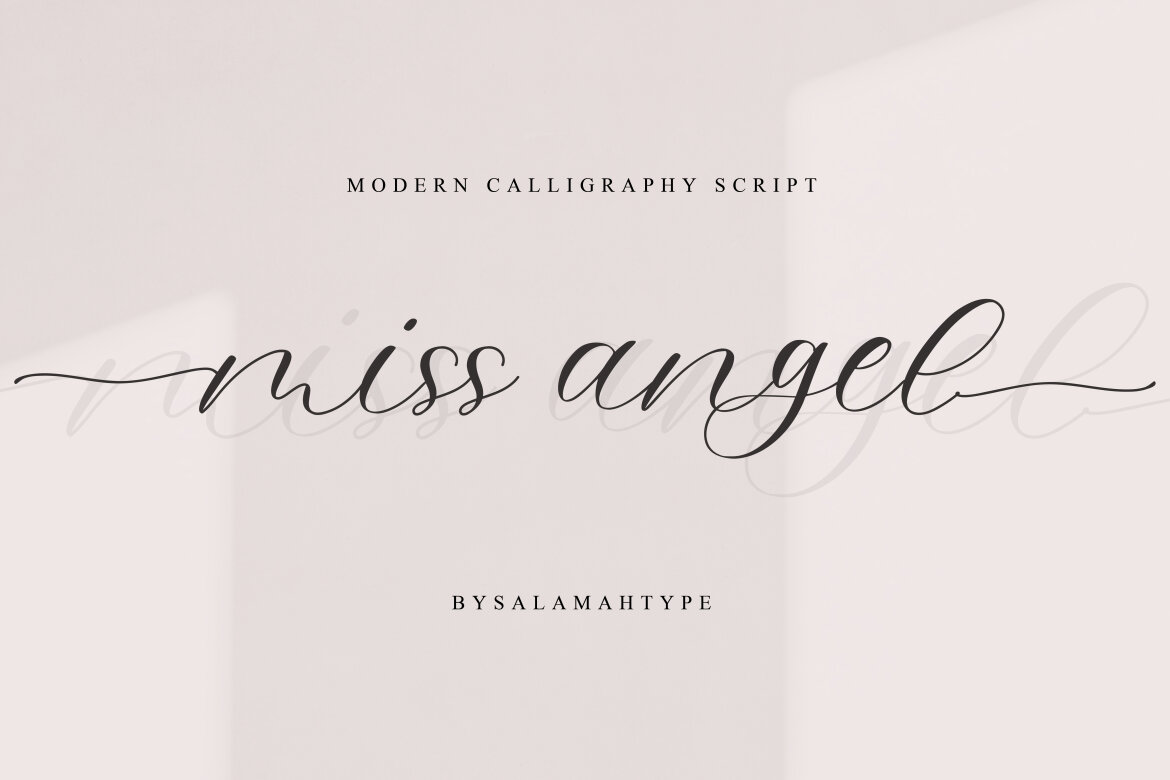 Miss Angel - Modern Calligraphy Font | Deeezy