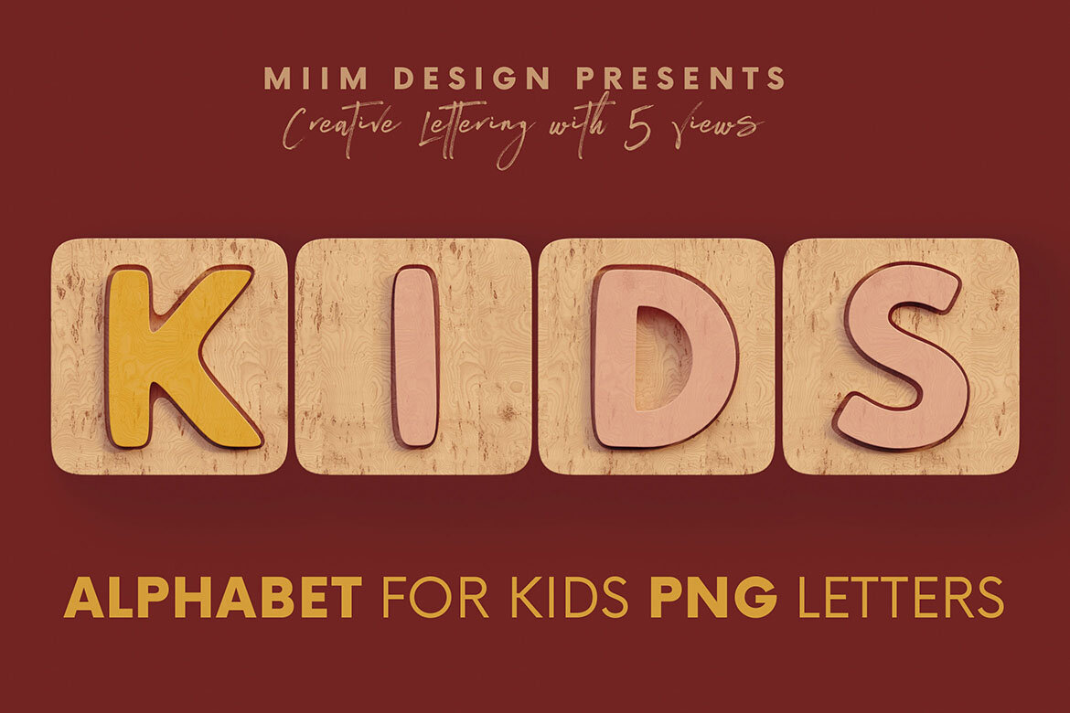 Alphabet for Kids - 3D Lettering | Deeezy