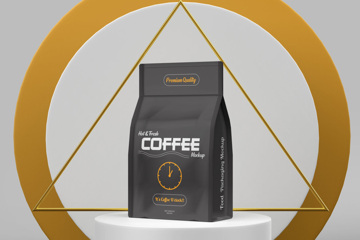 Coffee Bag - FREE Mockup | Deeezy