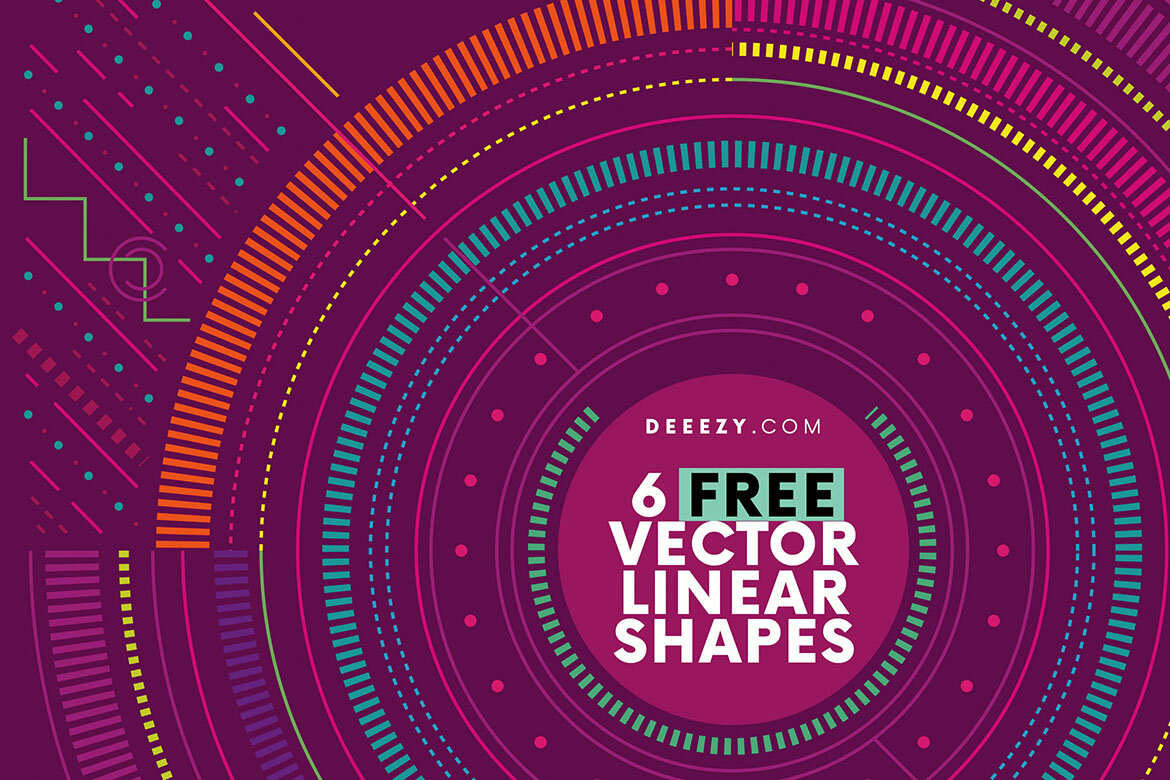 6 Free Vector Linear Shapes | Deeezy