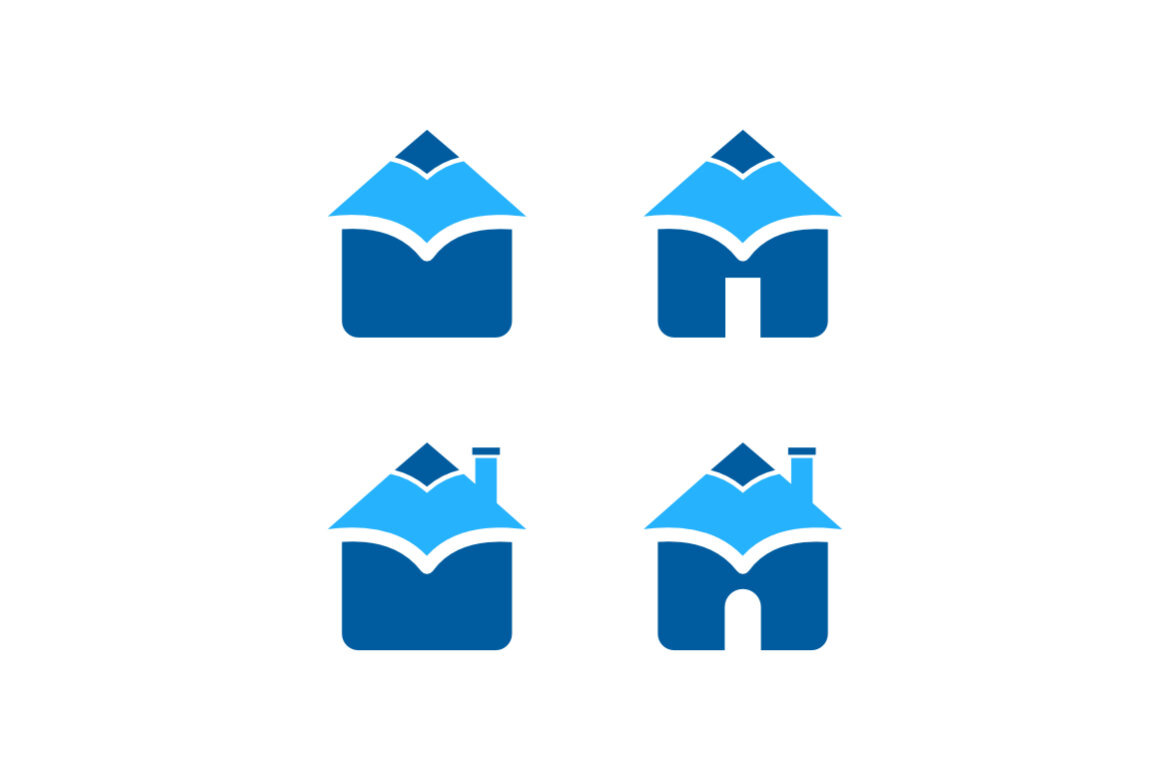 Home Education Book - Free Logo Shapes | Deeezy