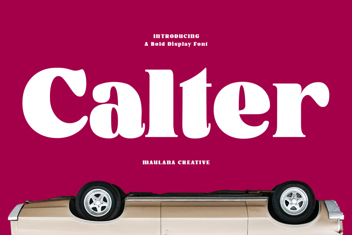 Calter Serif Bold Display Font | Deeezy