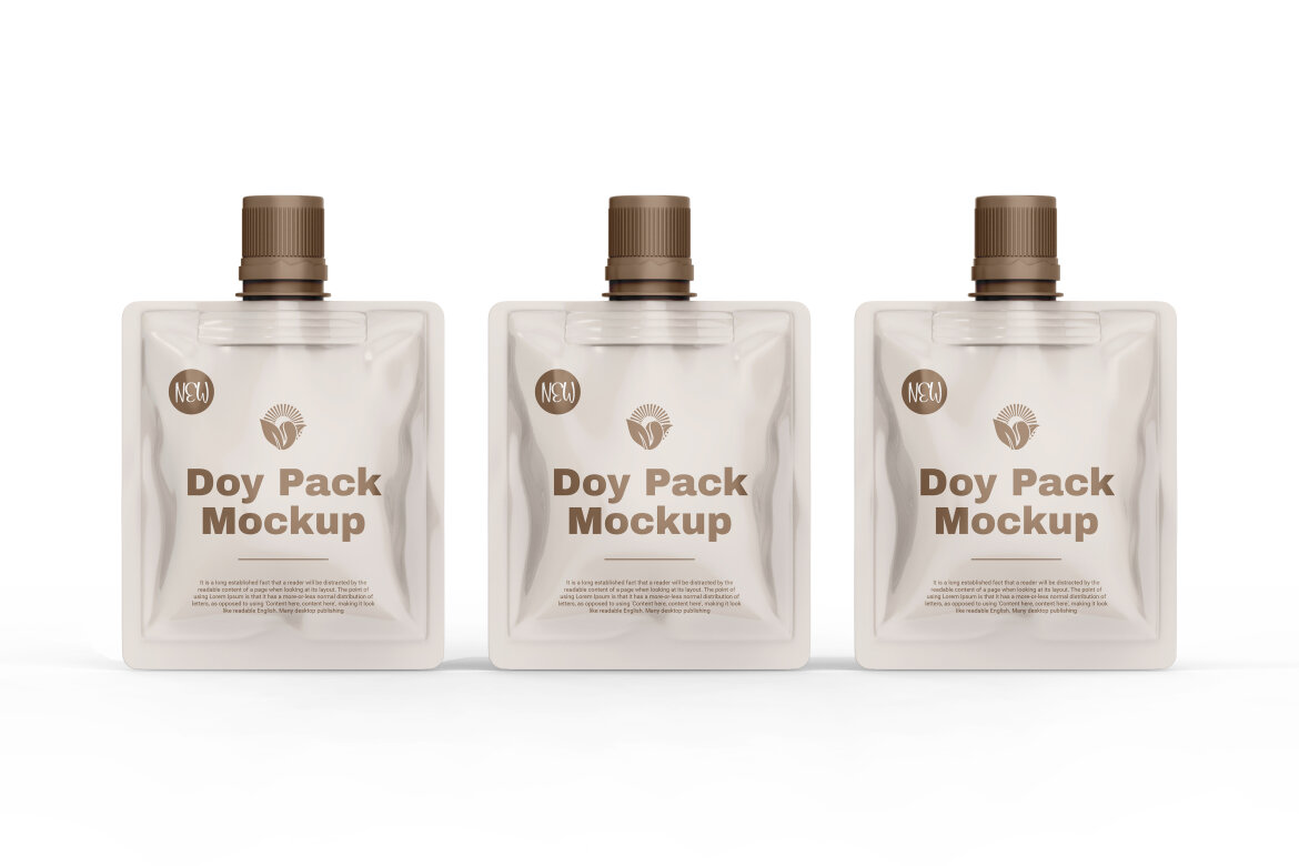 Doy pack Plastic or foil package FREE mockup | Deeezy
