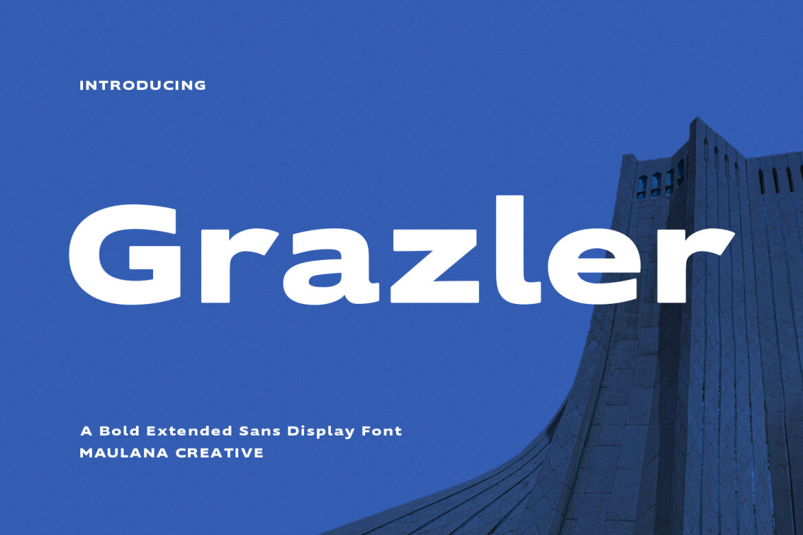 Grazler Bold Extended Sans Display Font | Deeezy