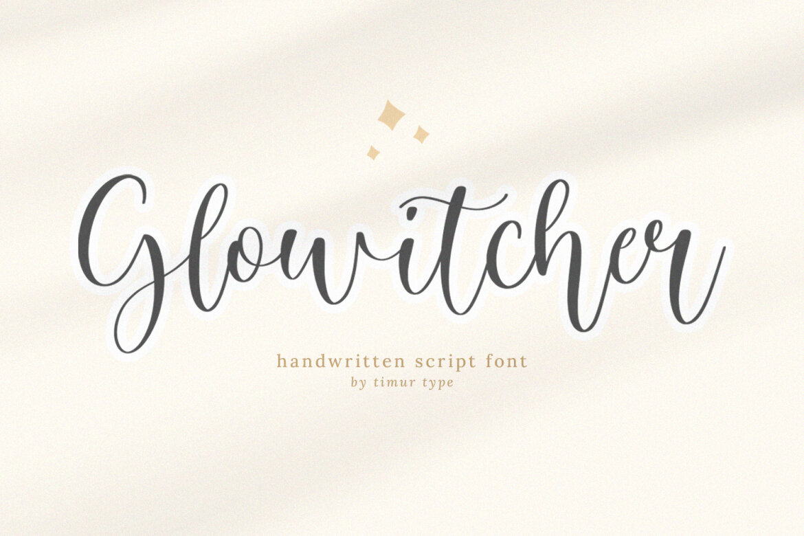 Glowitcher - A Handwritten Script Font | Deeezy