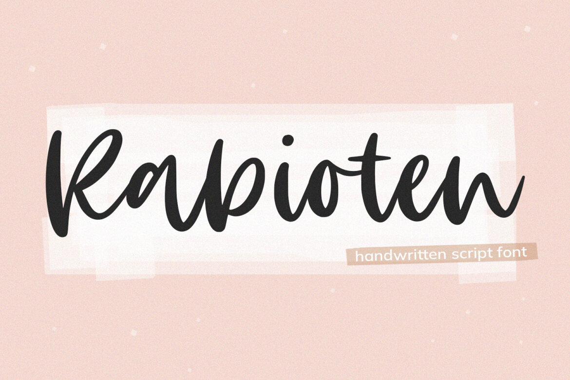 Rabioten - Handwritten Font | Deeezy