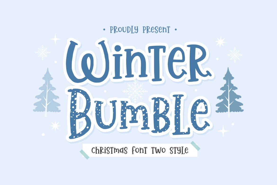 Winter Bumble - Christmas Font | Deeezy