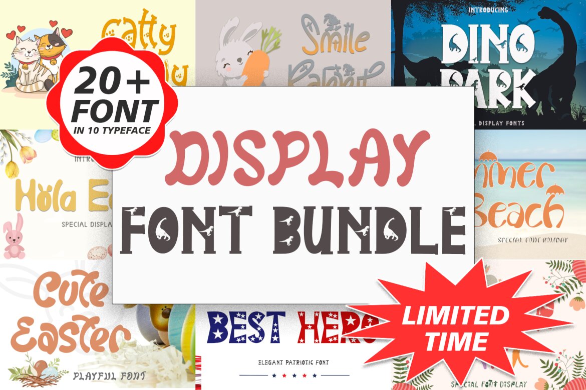 Display Font Bundle | Deeezy