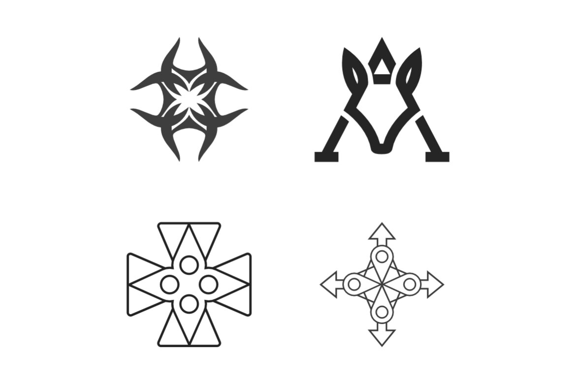 A horse Cross and compass - Free Logo Shapes | Deeezy