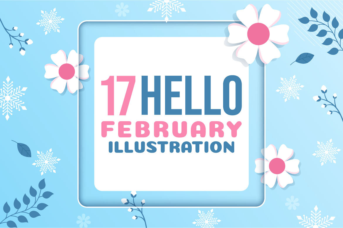 17 Hello February Illustration | Deeezy