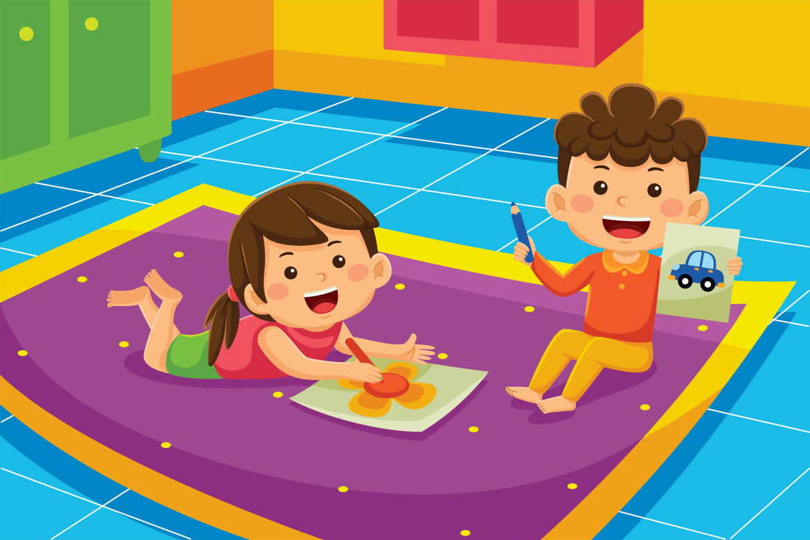 Indoor Activity Cartoon Vector #05 | Deeezy