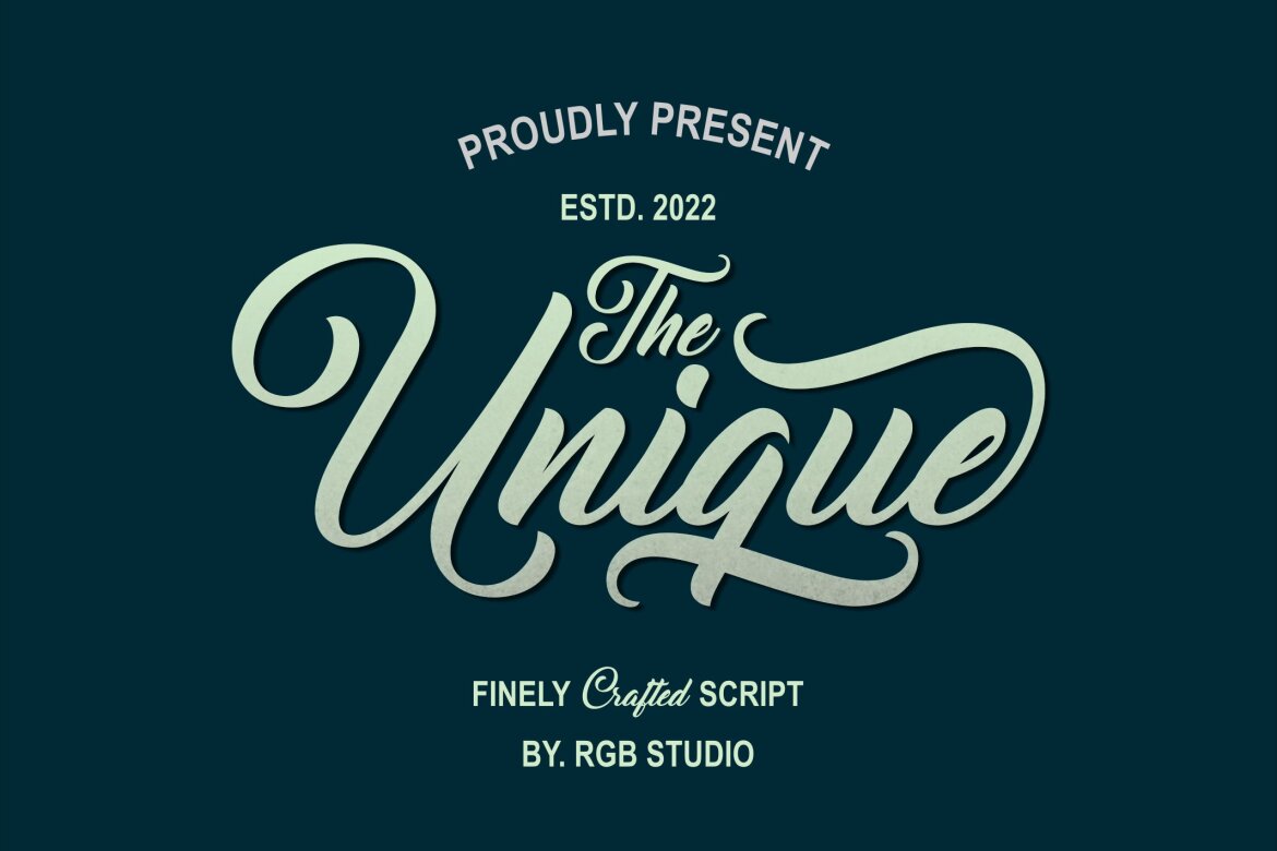 Unique - Script Calligraphy | Deeezy