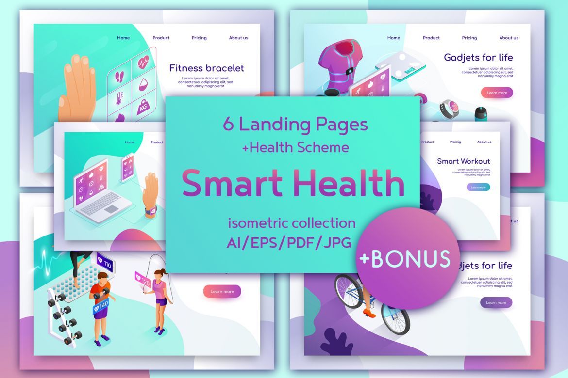 Smart Health Isometric Design | Deeezy