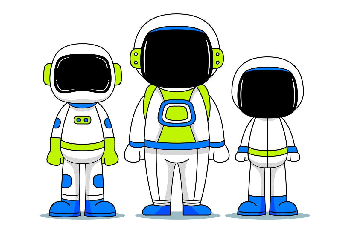 Astronaut Characters Vector Illustration | Deeezy