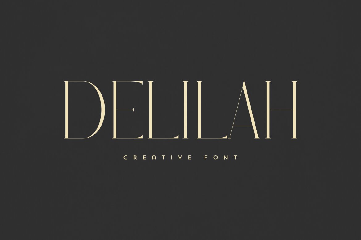 Delilah creative font | Deeezy