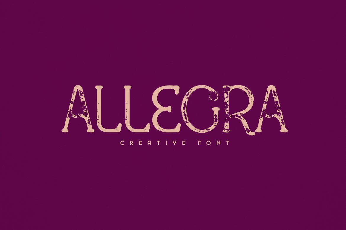 Allegra creative font | Deeezy