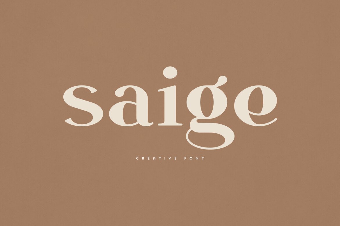 Saige creative font | Deeezy