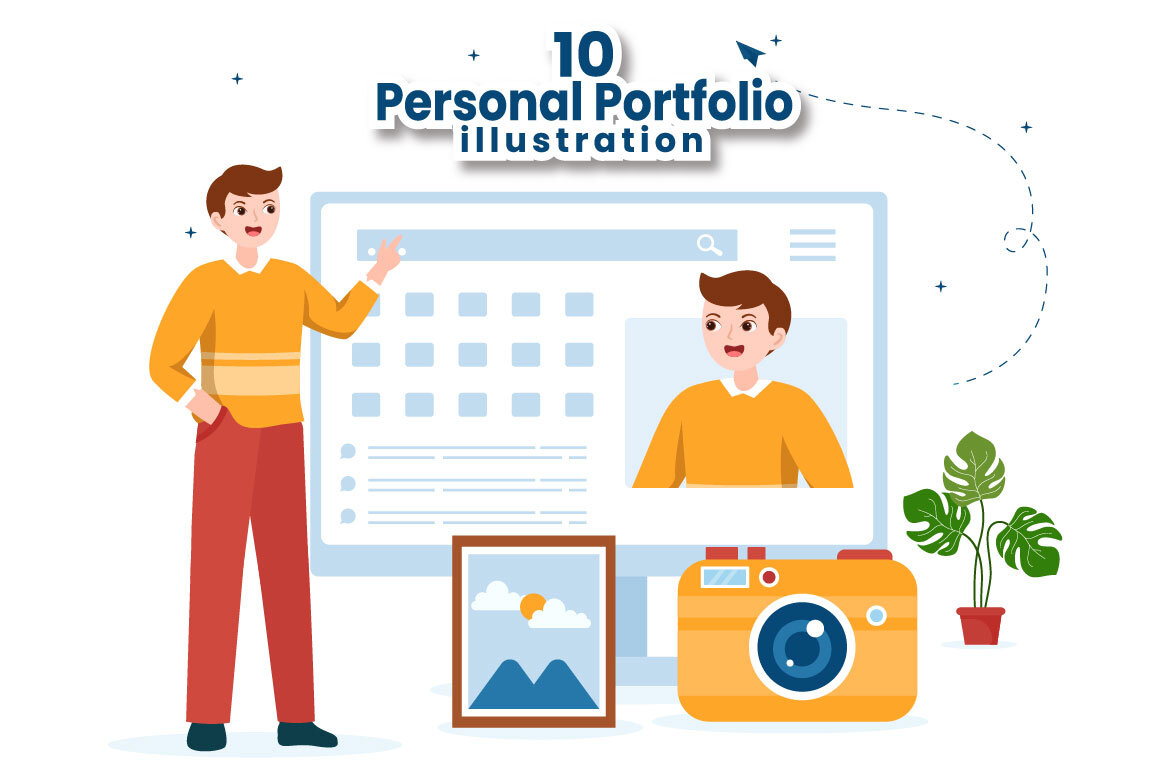 10 Personal Portfolio Illustration | Deeezy