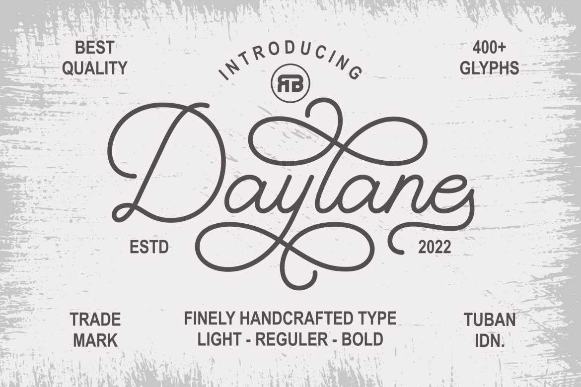 Daylane - Monoline Script Font | Deeezy