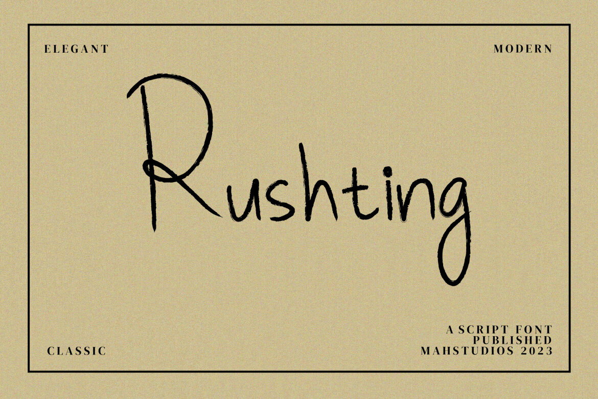 Rushting Script Fonts | Deeezy