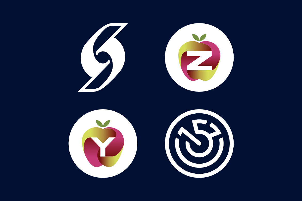 Y Z apple 69 and 153 rings - Free Logo Shapes | Deeezy