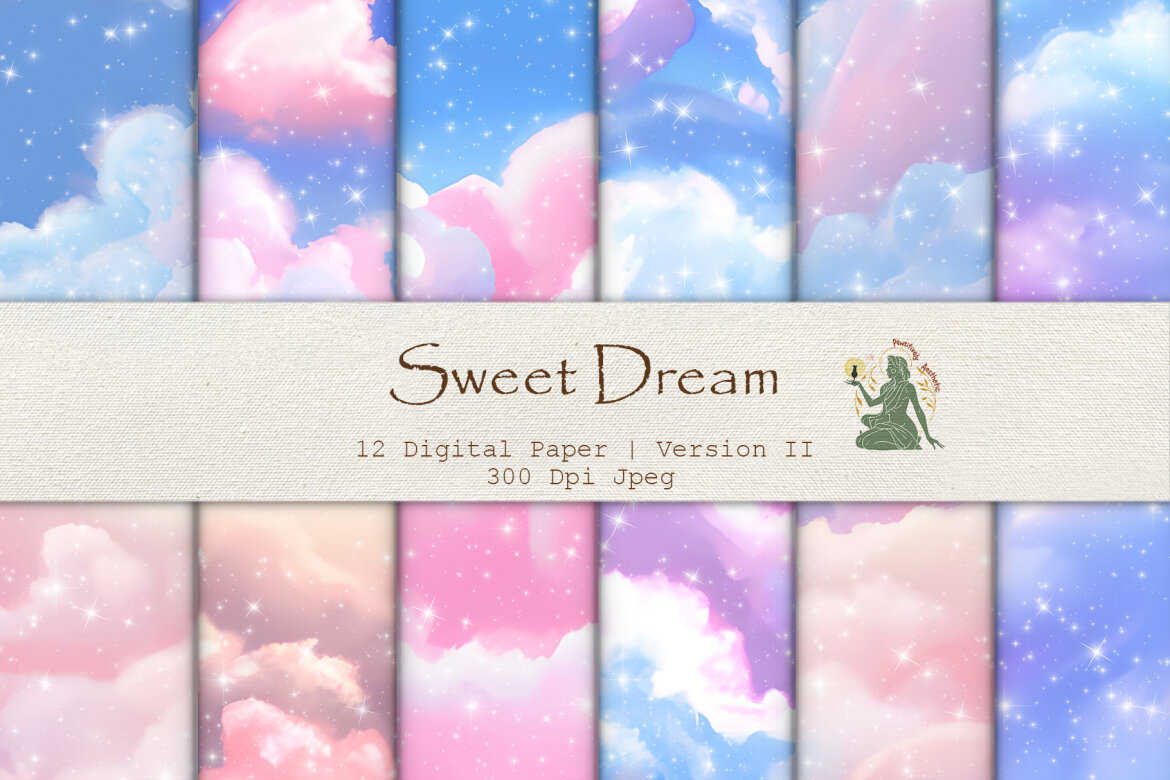 Sweet Dream Digital Paper V2 | Deeezy