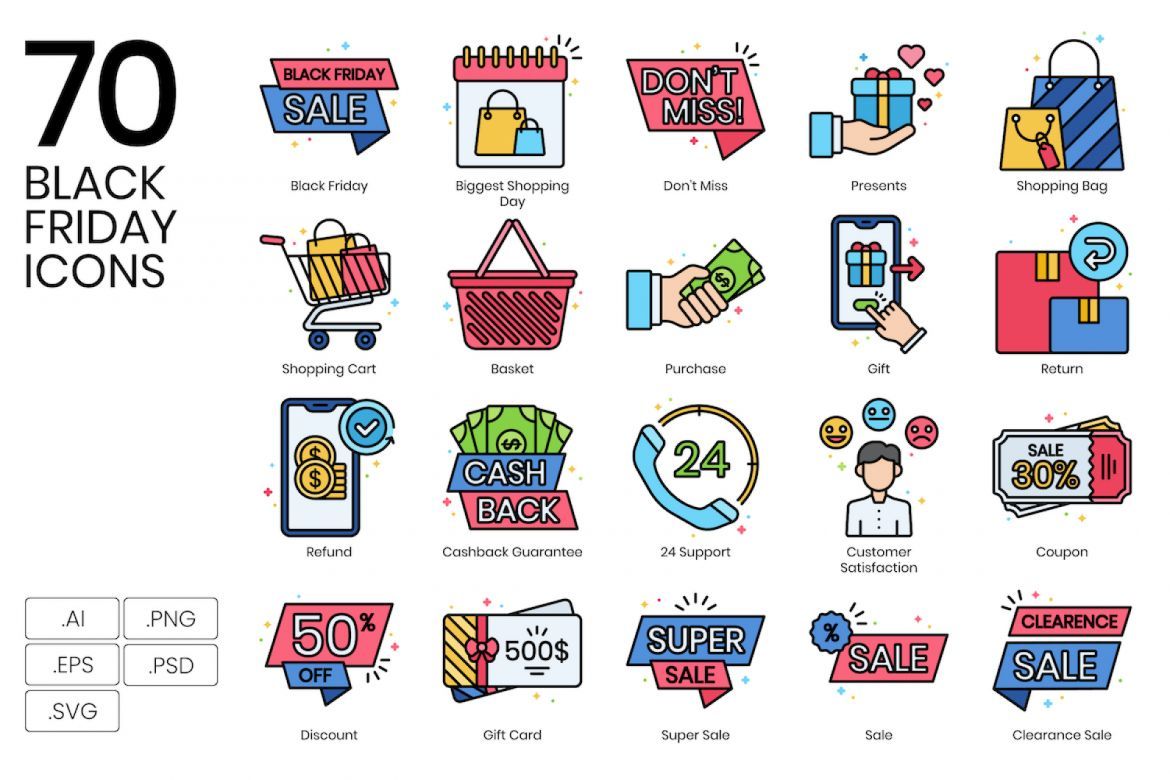 70 Black Friday Icons | Vivid | Deeezy