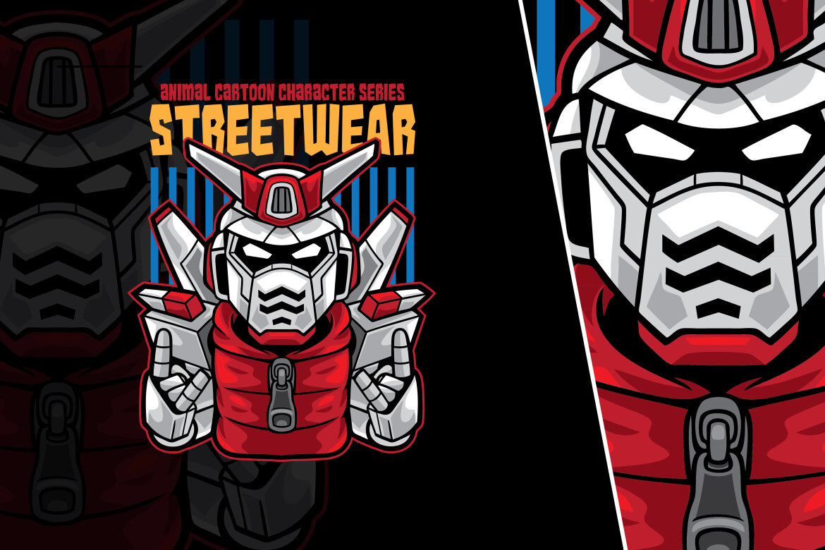 Robot Urban Fashion Vector Illustration | Deeezy