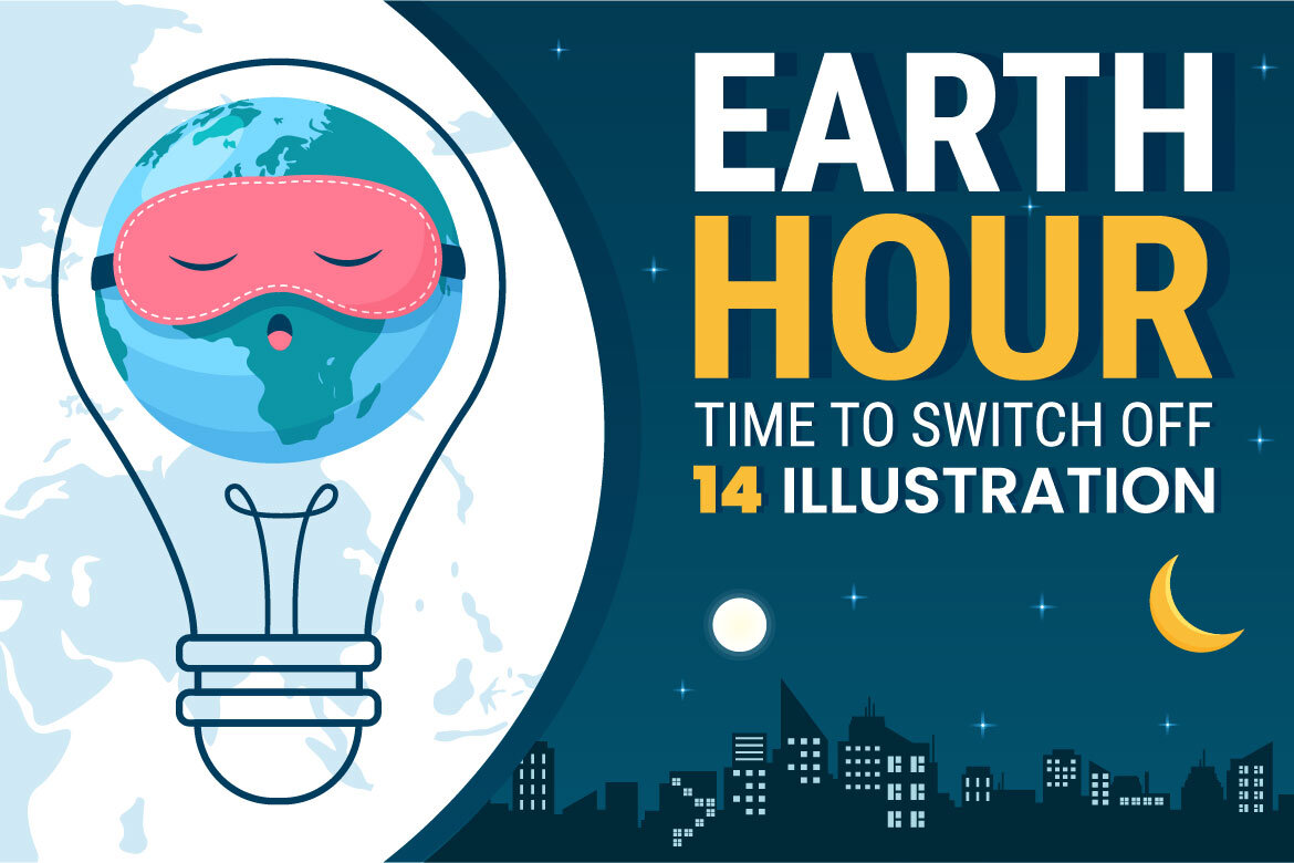 14 Happy Earth Hour Day Illustration | Deeezy