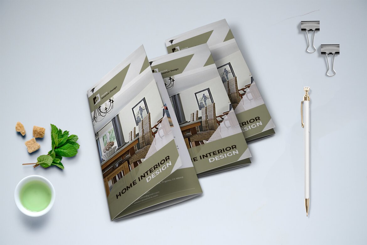 TriFold Interior Brochure Template | Deeezy