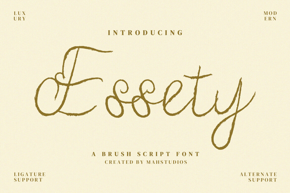 Essety Script Fonts | Deeezy