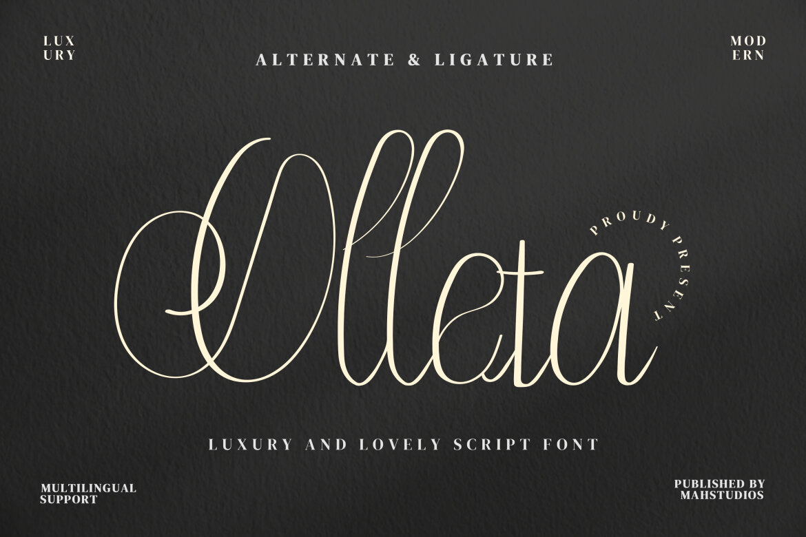 Olleta Script Fonts | Deeezy