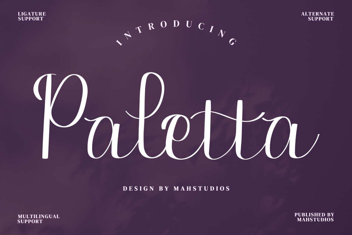 Paletta Script Fonts | Deeezy