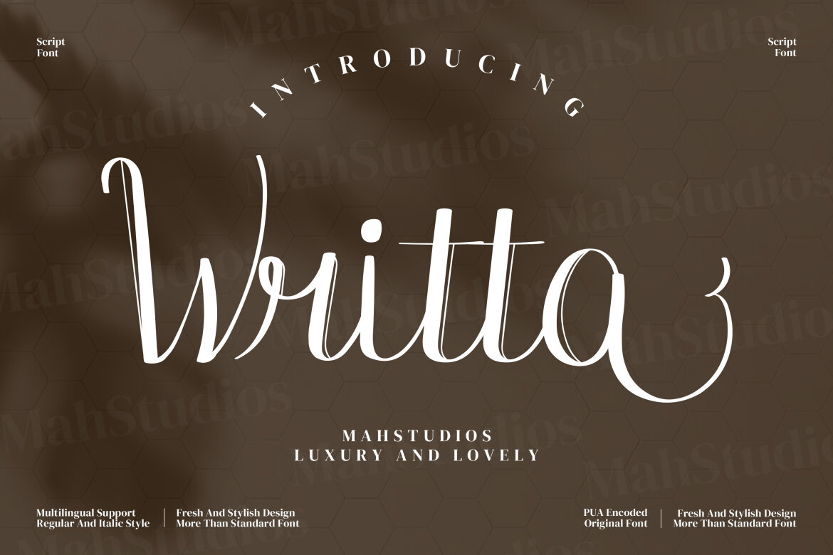 Writta Script Fonts | Deeezy