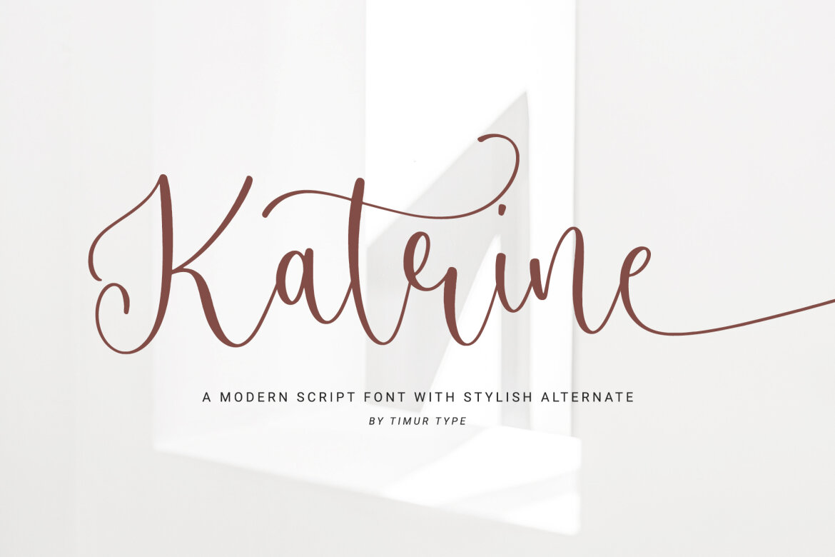 Katrine - Modern script font | Deeezy