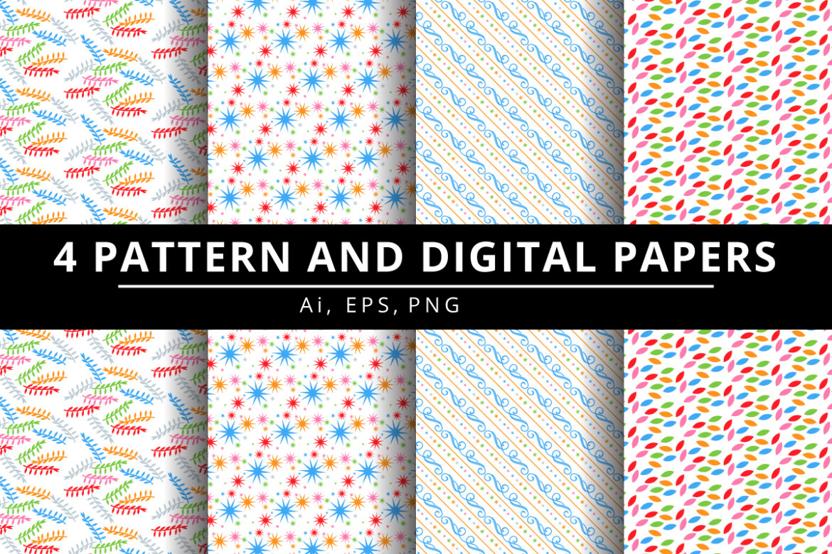 Textile Pattern and Digital Paper-01 | Deeezy