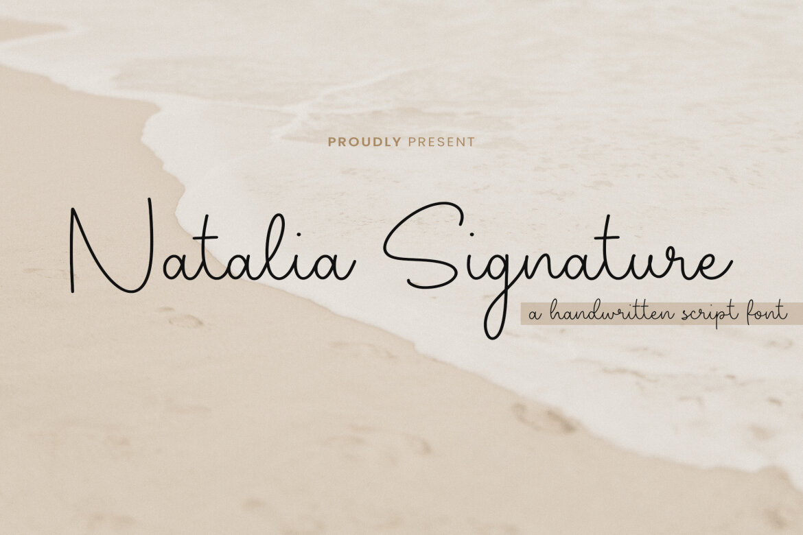 Natalia Signature - Handwritten Script font | Deeezy