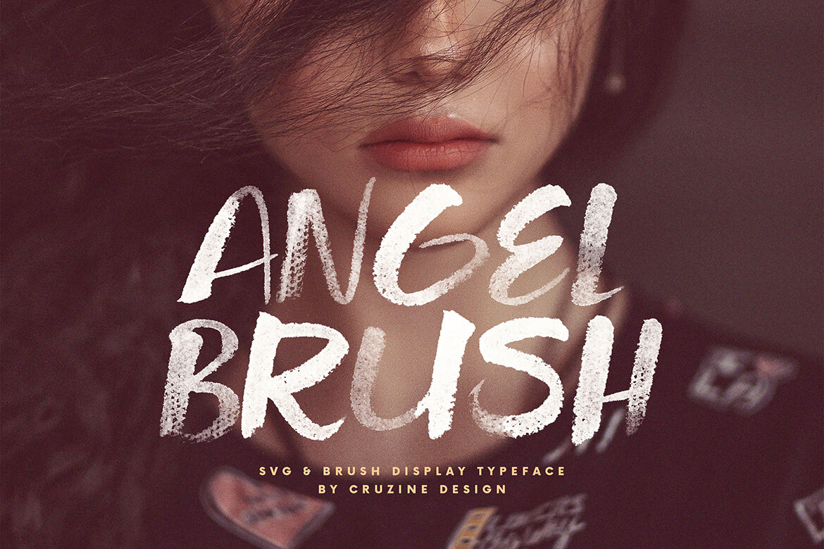 Angel Brush & SVG Font | Deeezy
