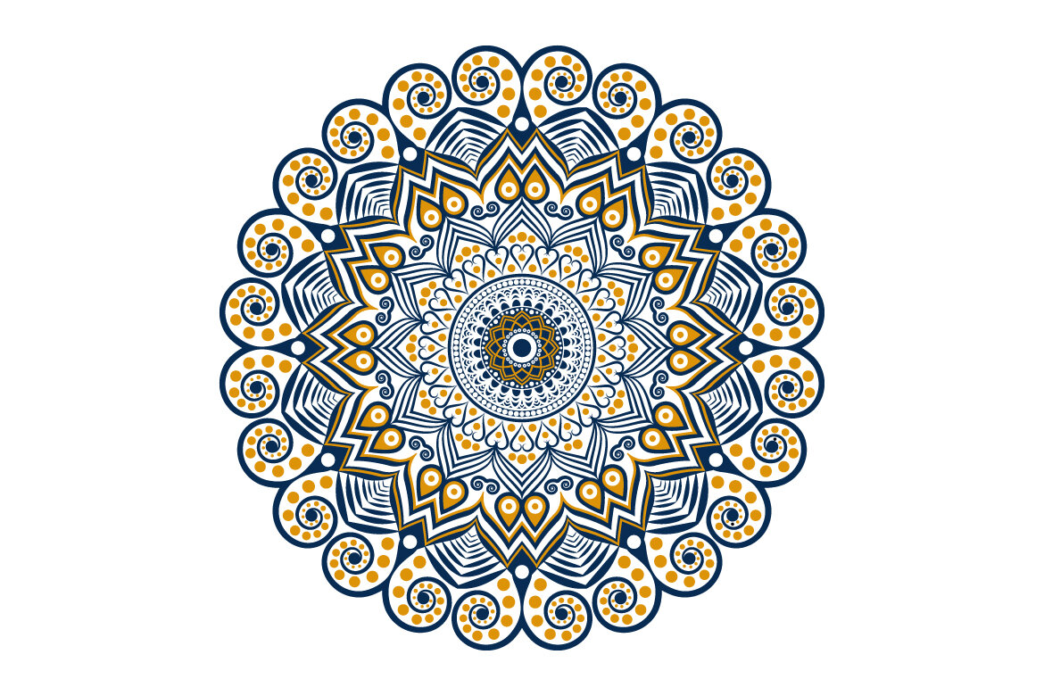 Colorful Mandala Illustration on doodle style-08 | Deeezy