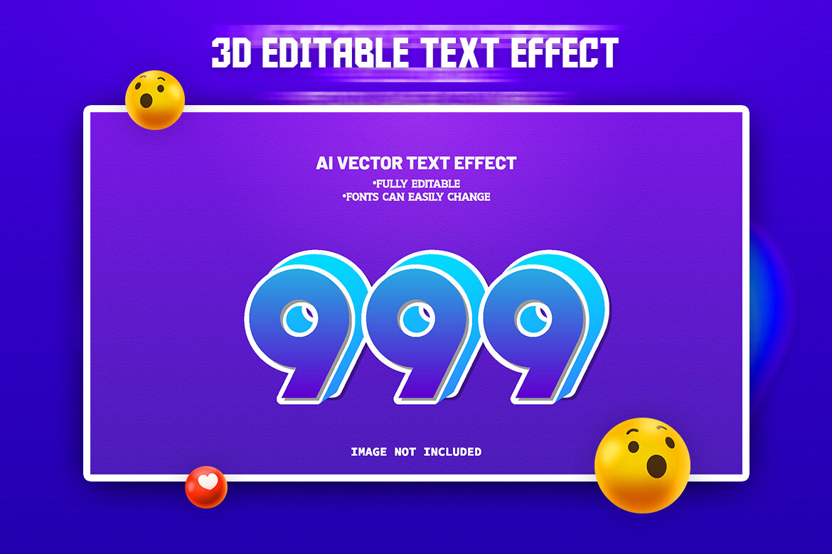 Free 3D Editable Text Effect Design Template | Deeezy