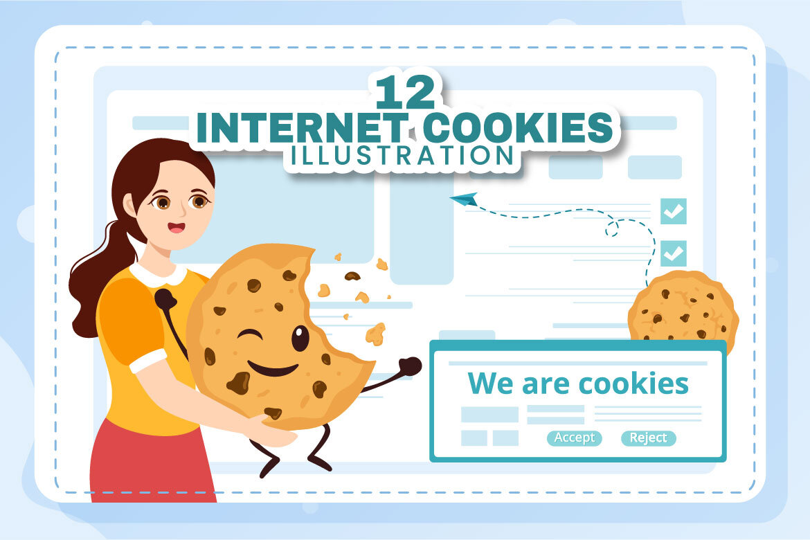12 Internet Cookies Technology Illustration | Deeezy
