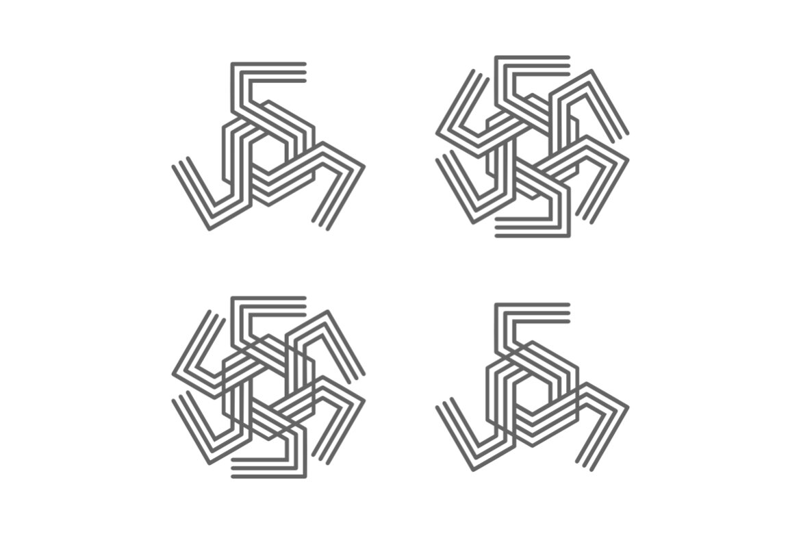 5 hexagon return - Free Logo Shapes | Deeezy