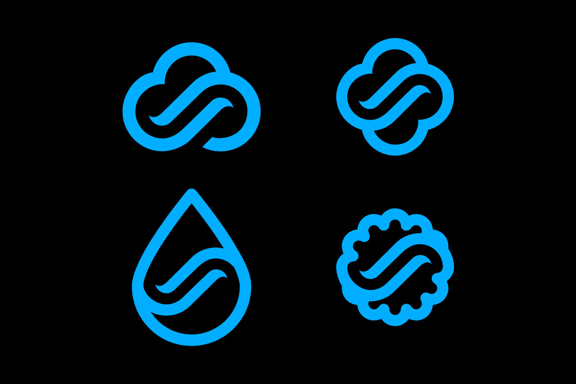 cloud infinity Drop Cog - Free Logo Shapes | Deeezy