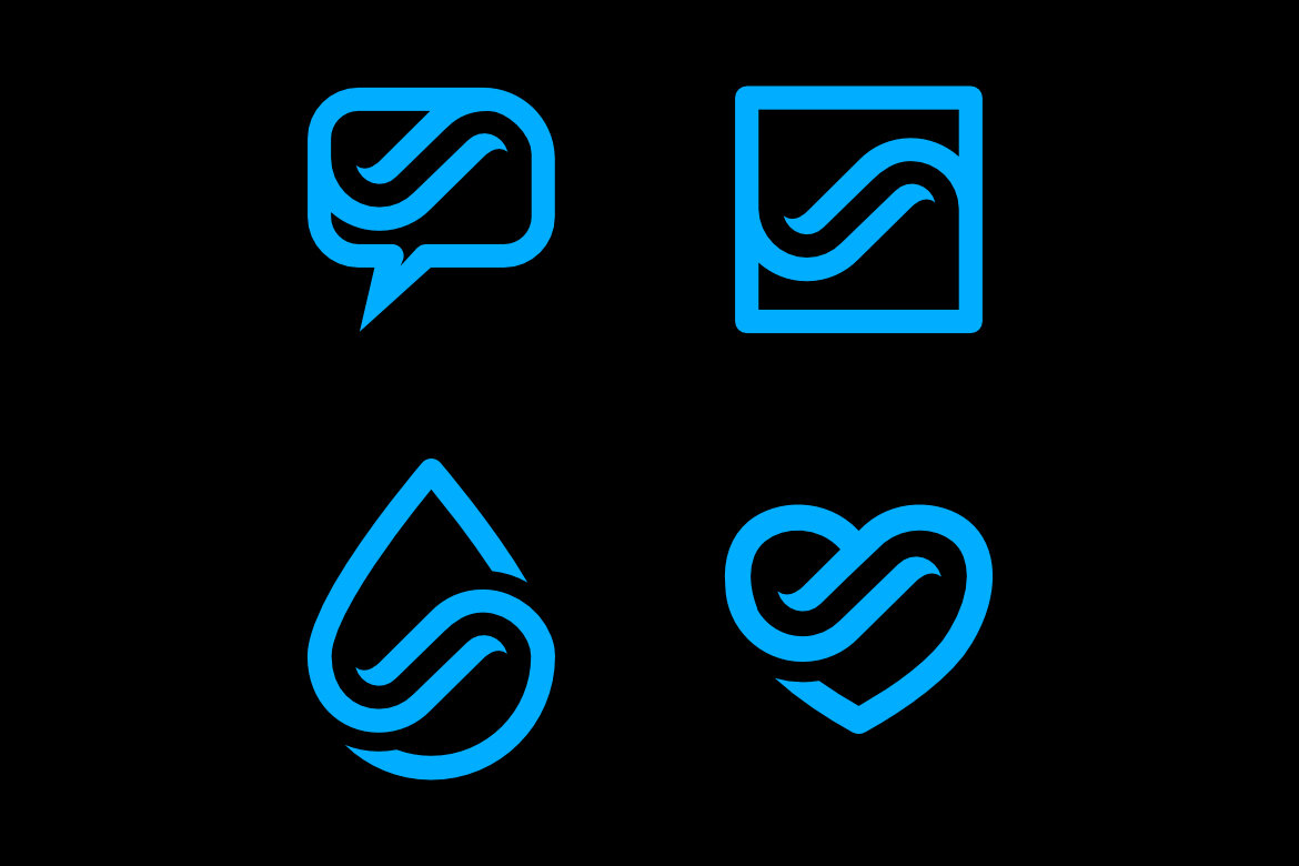 Chat square drop love infinity - Free Logo Shapes | Deeezy