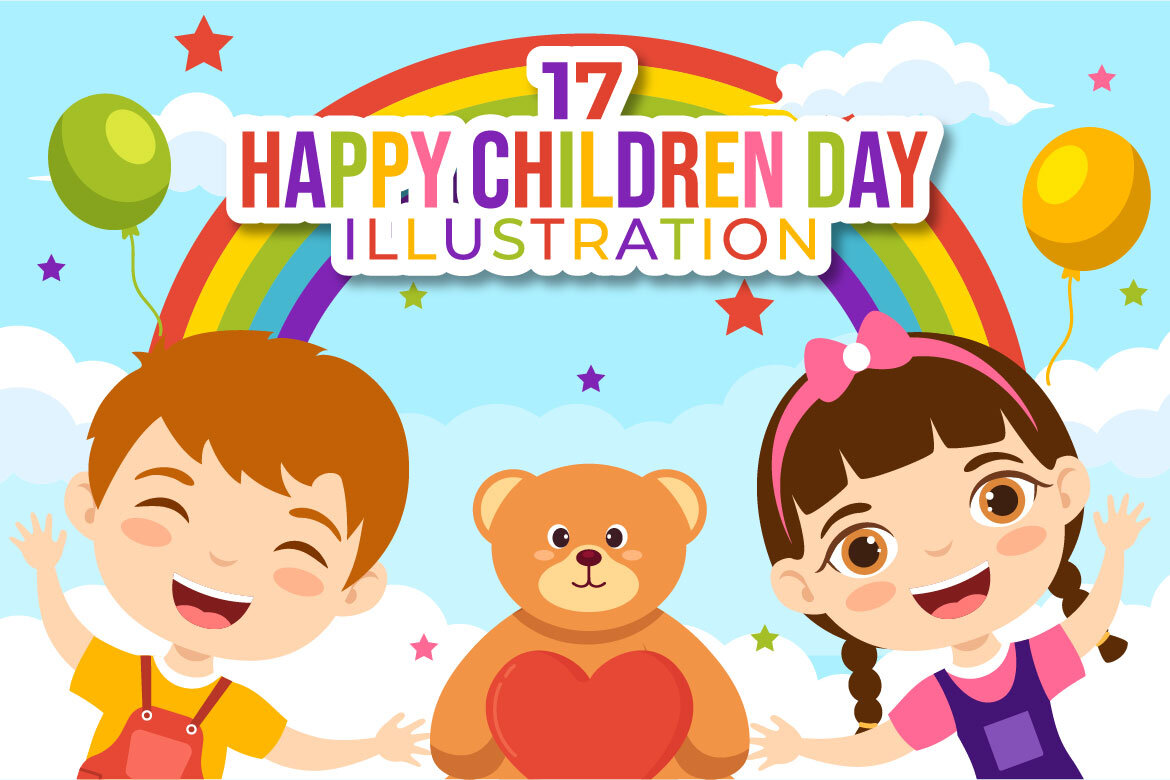 17 Happy Children Day Vector Illustration | Deeezy