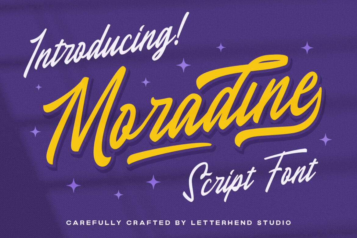 Moradine - Script Font | Deeezy