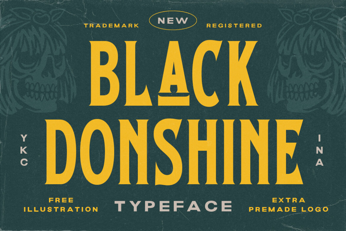 Black Donshine - Display Typeface | Deeezy