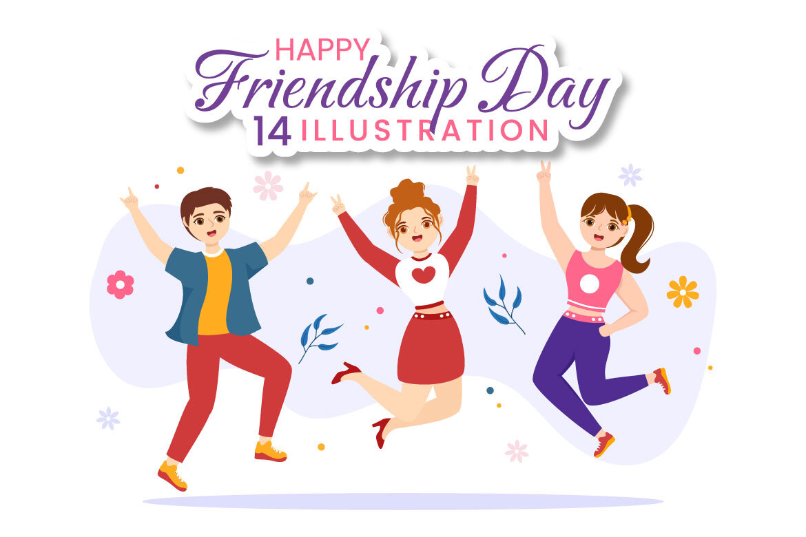 14 Happy Friendship Day FREE Illustrations | Deeezy