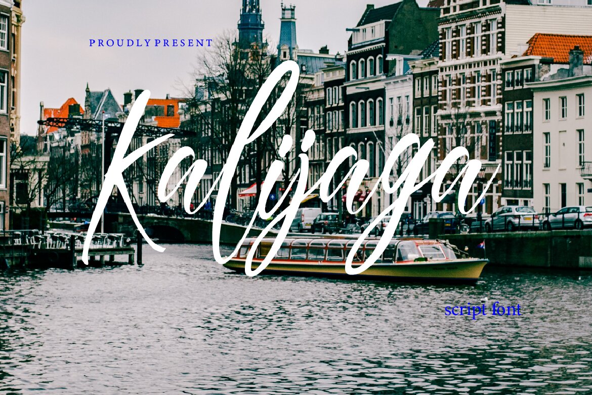 Kalijaga Script Font | Deeezy
